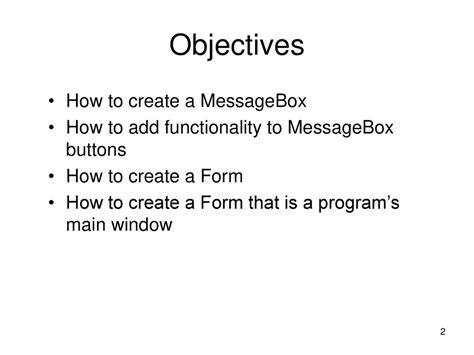 Using GUI Objects And The Visual Studio IDE Ppt Download