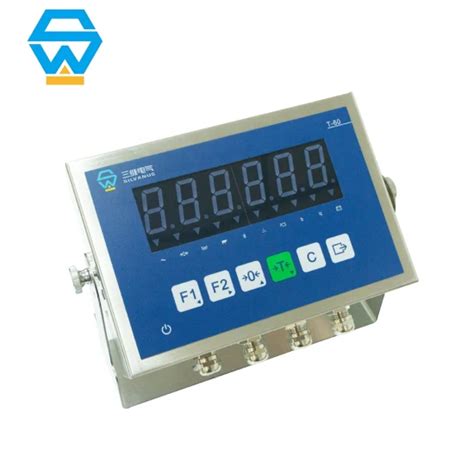 weighing indicator for platform scale and tank weighing system with