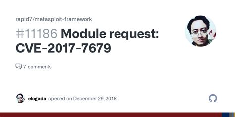 Module Request Cve 2017 7679 · Issue 11186 · Rapid7metasploit