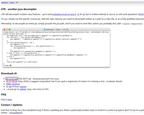 第九节——cfr反编译工具使用教程 Csdn博客