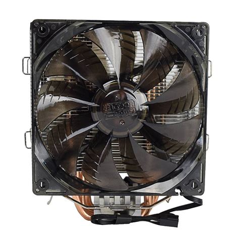 Pccooler V X Pin Double Blue Led Copper Cpu Cooler Cooling Fan For Amd Am Intel Lga