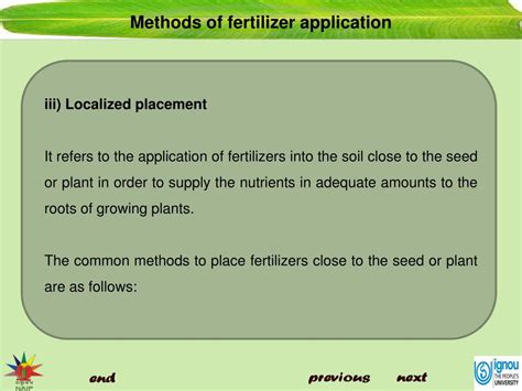 Ppt Methods Of Fertilizer Application Powerpoint Presentation Free