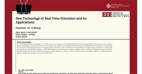 Seminar On New Technology Of Real Time Simulator And Its Applications