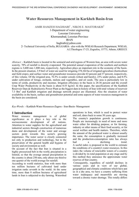 pdf water resources management in karkheh basin iran