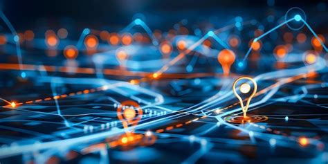 Premium Photo Digital Map With Interconnected Location Pins Symbolizing Global Network