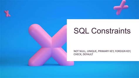 sql constraints pptx