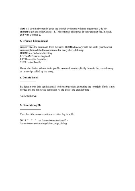 Crontab Tutorial Pdf