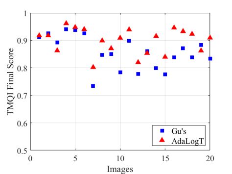 Tmqi Final Score Of The Luminance Domain Algorithm In Different
