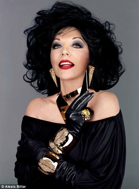Joan Collins Turns Back Time In Dynasty Style Photoshoot Daily Mail