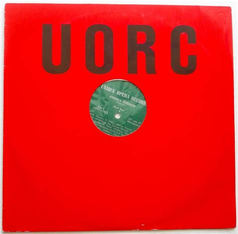 Lp Vinyl Andrea Chenier Unique Opera Records Highlights Gebraucht