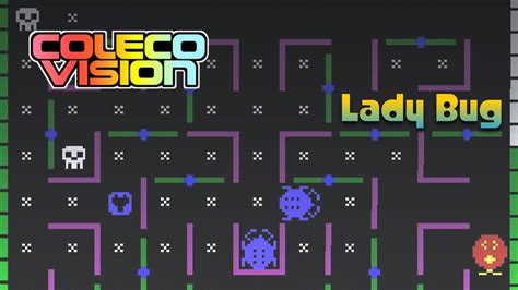 Lady Bug 🕹 Colecovision Gameplay Playthrough Retro Hd Youtube
