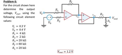 Solved Problem For The Circuit Shown Here Determine The Chegg