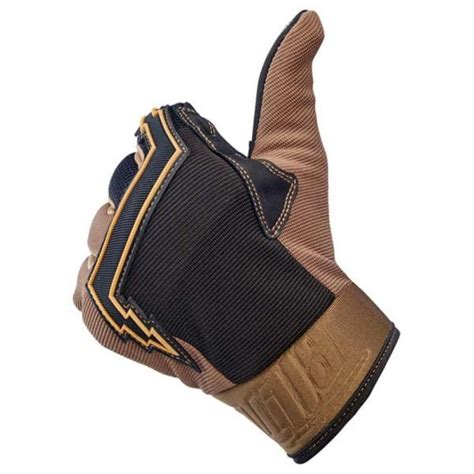 Biltwell Baja Black Brown Motorcycle Gloves