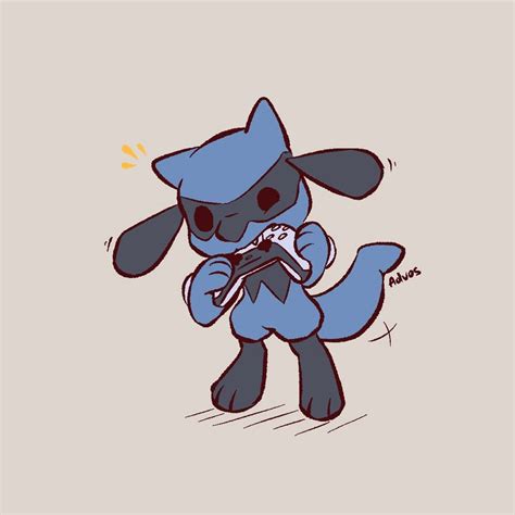 Riolu Pokemon Drawn By Advos Danbooru