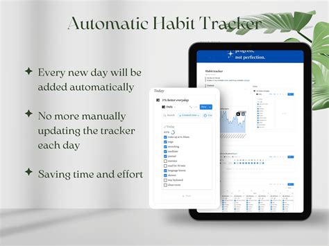 Automated Notion Habit Tracker Template Track Your Habits Building