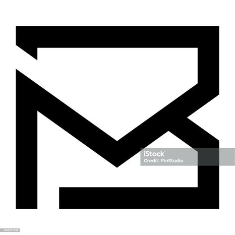 직업적인 혁신적인 이니셜 Bm 로고와 Mb 로고 레터 Bm 또는 Mb 미니멀 우아한 모노그램 프리미엄 비즈니스 예술적 알파벳 기호 및 기호 Mb에 대한 스톡 벡터 아트 및