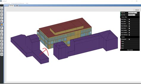 interesting display issue · issue 1 · ladybug tools spider gbxml