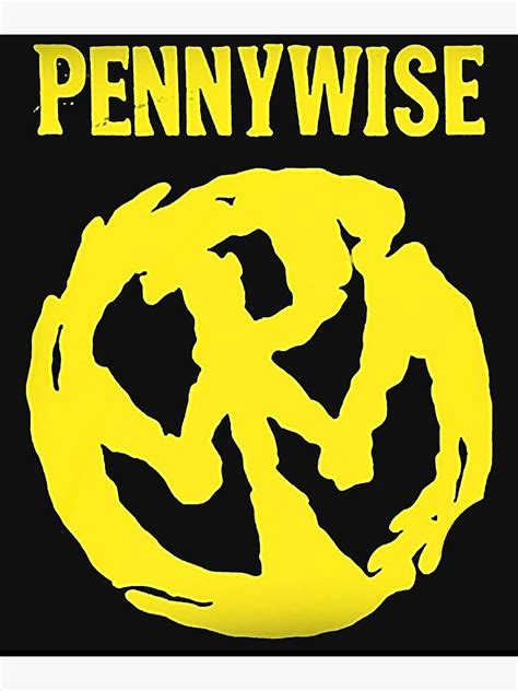 Pennywise Logo Band Poster For Sale By Jaredwobermeyer Redbubble