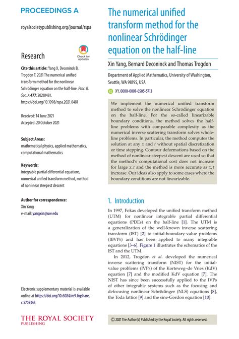 The Numerical Unified Transform Method For The Nonlinear Schrdinger Equation On The Half Line