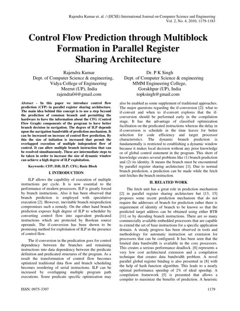 Pdf Control Flow Prediction Through Multiblock Formation In Parallel