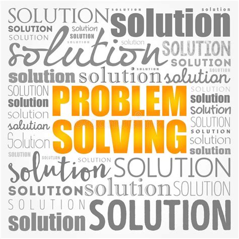 Problem Solve Word Cloud Concept Background Stock Illustrations Problem Solve Word Cloud