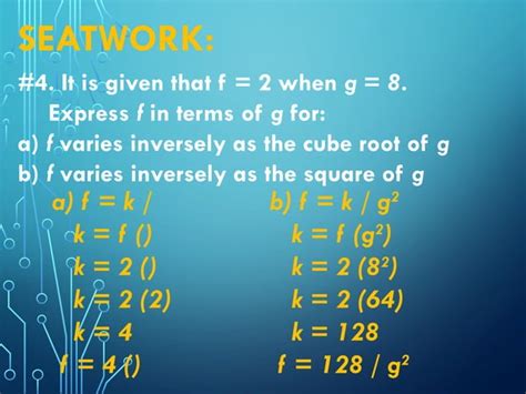 Lessons On Variation Inverse Variation Pptx