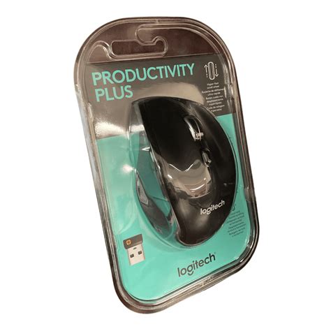Logitech Productivity Plus Wireless Mouse 910 005746 Black Includes Batteries