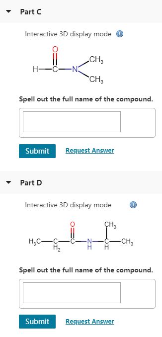 solved part c interactive 3d display mode ch3 h c n ch₂