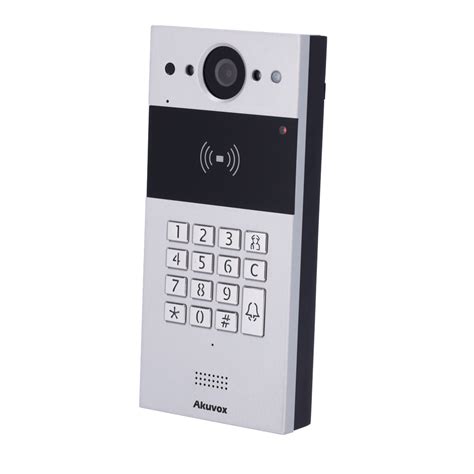 slim sip intercom with keypad and rf card reader ats