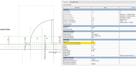 solved positive and negative offset to door frame autodesk community