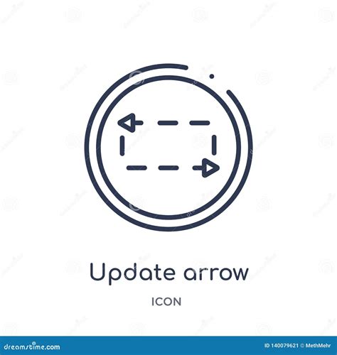 Update Arrow With Broken Icon From User Interface Outline Collection Thin Line Update Arrow