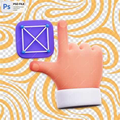 premium psd 3d resize canvas render icon isolated png illustration