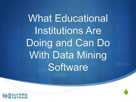 Data Mining For Higher Education Pptx