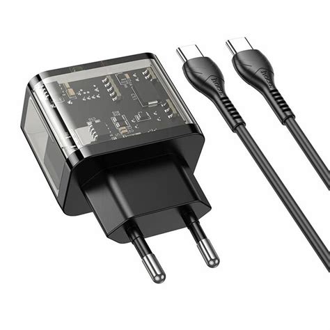 N34 Dazzling Dual Port Pd20wqc30 Charger Settype C To Type Ceu