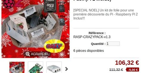 kit raspberry pi action spécial noel et spécial nouvel an mchobby