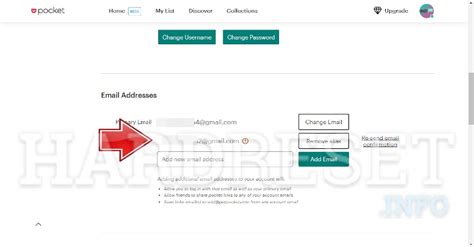 How To Add Email Address To Your Pocket Profile How To