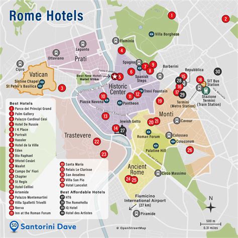 Rome Tourist Map 60 Photos