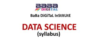 Data Science Syllabus PPT