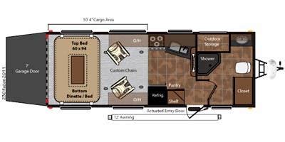 Fuzion Toy Hauler Floor Plans