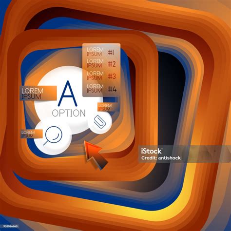 회전 소용돌이 평방 배경 블렌딩 효과 샘플 Infographics 또는 슬로건을 스테핑과 사각형 색상 비즈니스 프레 젠 테이 션 템플릿입니다 벡터 추상적인 배경 3차원