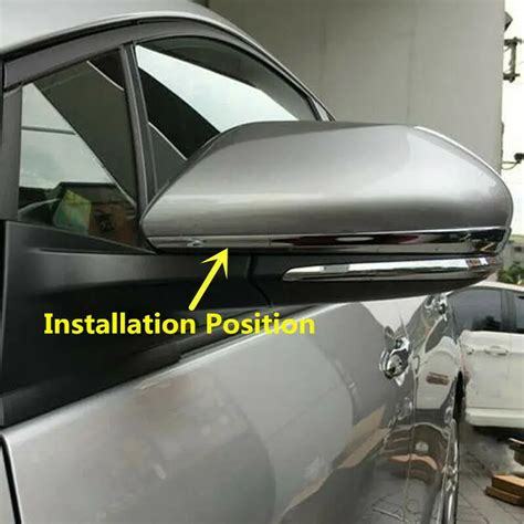 사이드 리어 뷰 미러 몰딩 스트립 커버 트림 도요타 프리우스 2016 2017 2018거울 And 커버 Aliexpress