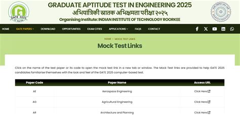Gate 2025 Mock Test Link Active Attempt Free Mock Tests Now
