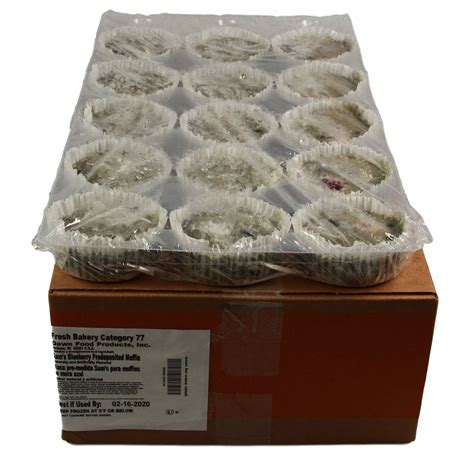 Blueberry Muffins Bulk Wholesale Case 60 Ct