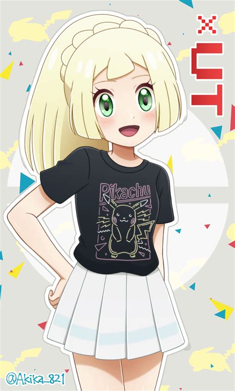 Pikachu And Lillie Pokemon And More Drawn By Akika Danbooru