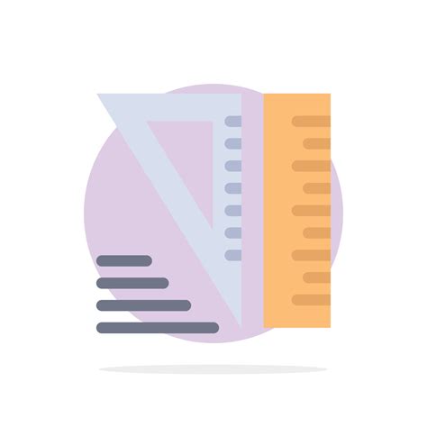 Education Geometrical Tools Abstract Circle Background Flat Color Icon 13195258 Vector Art At