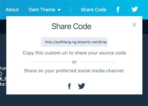 Ibms Swift Sandbox Adds A Dark Theme And Code Sharing Options