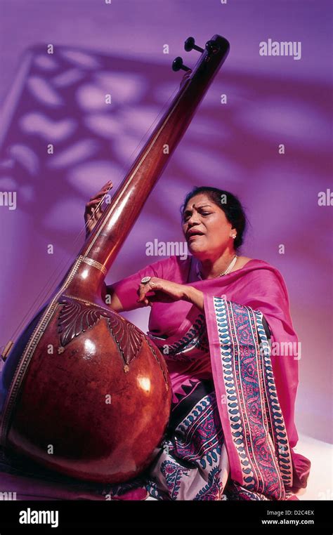 Portrait Of Indian Classical Musician Singing In Classical Style Thumri