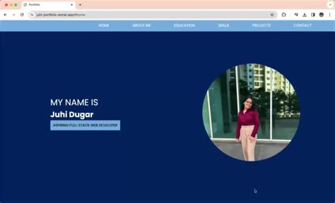 Juhi Dugar On Linkedin Webdevelopment Html Css Portfolio