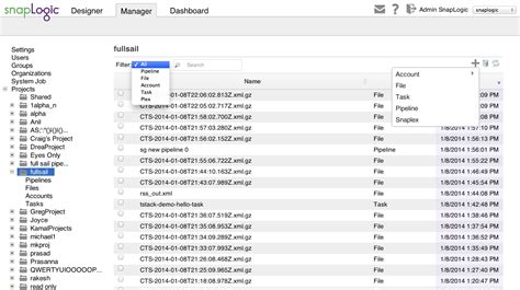 Managing Assets And Hierarchies With The Snaplogic Integration Cloud Snaplogic