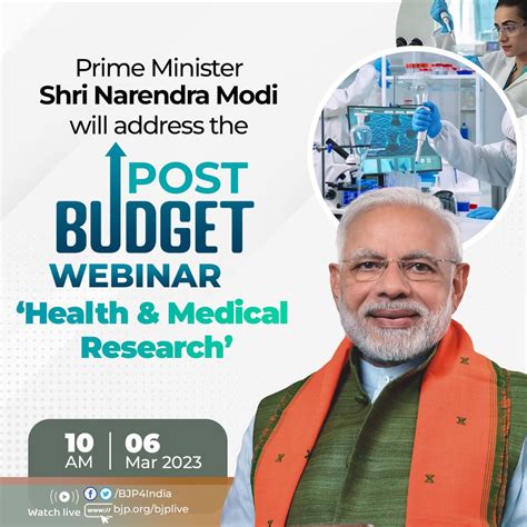 Prime Minister Shri Narendra Modi Will Address The Post Budget Webinar On Health And Medical